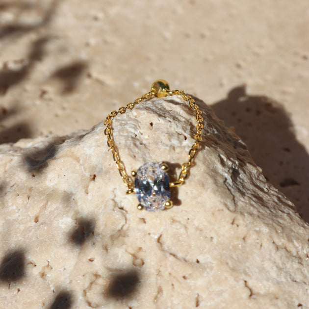 Crystal Essence Chain Ring – Spin N Sparkle